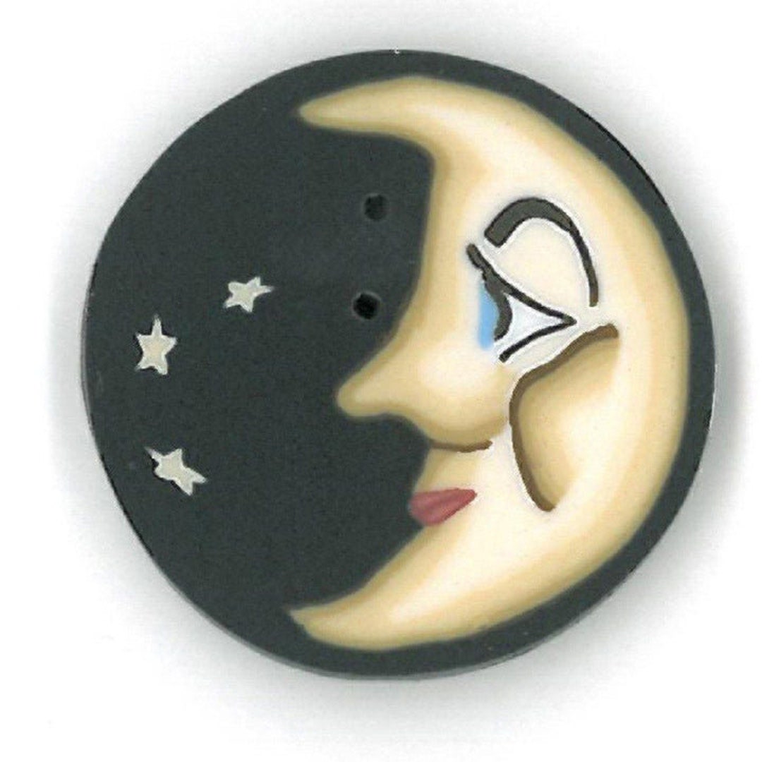New Moon Button, Polymer Clay Button 3422, Just Another Button Company ...
