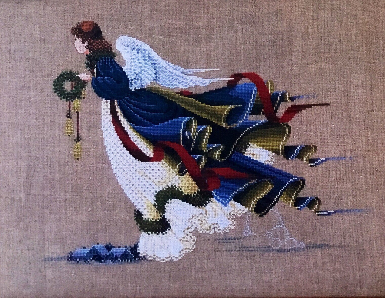 Angel of Freedom Cross Stitch Pattern Lavender and Lace - Etsy