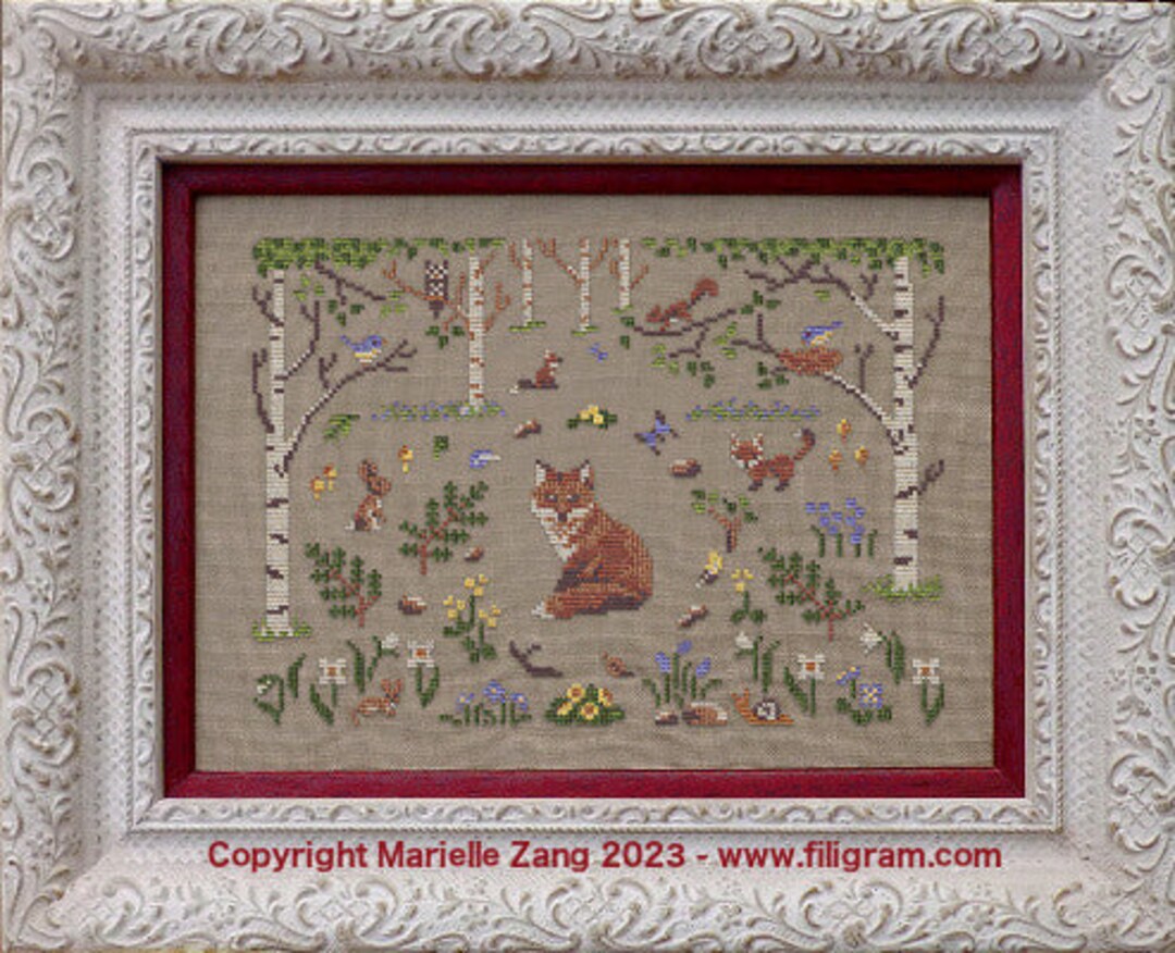 Spring Underwood Cross Stitch Pattern, Pattern by Filigram - Etsy