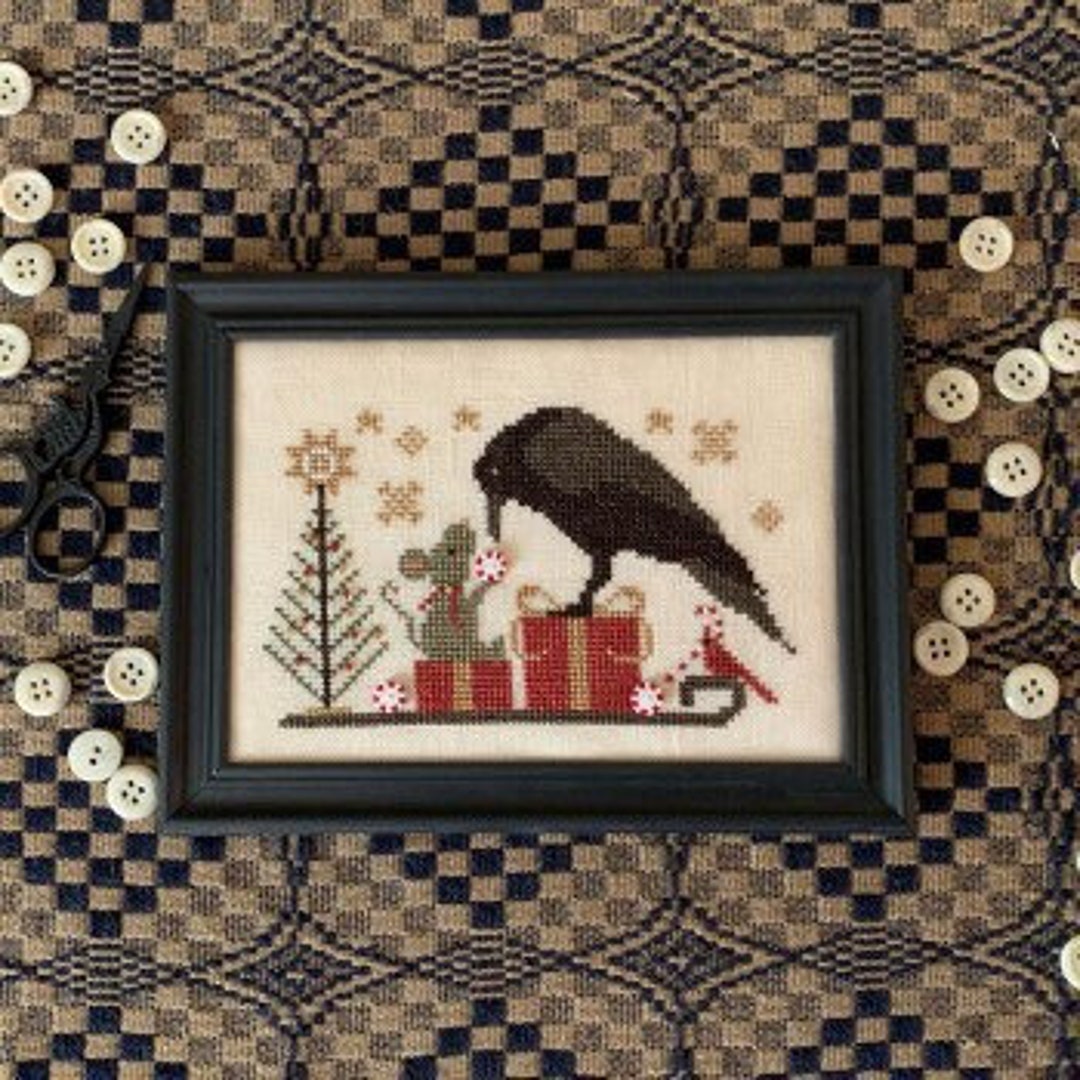 Evergreens and Peppermint Cross Stitch Pattern by Stitches by Ethel - Etsy