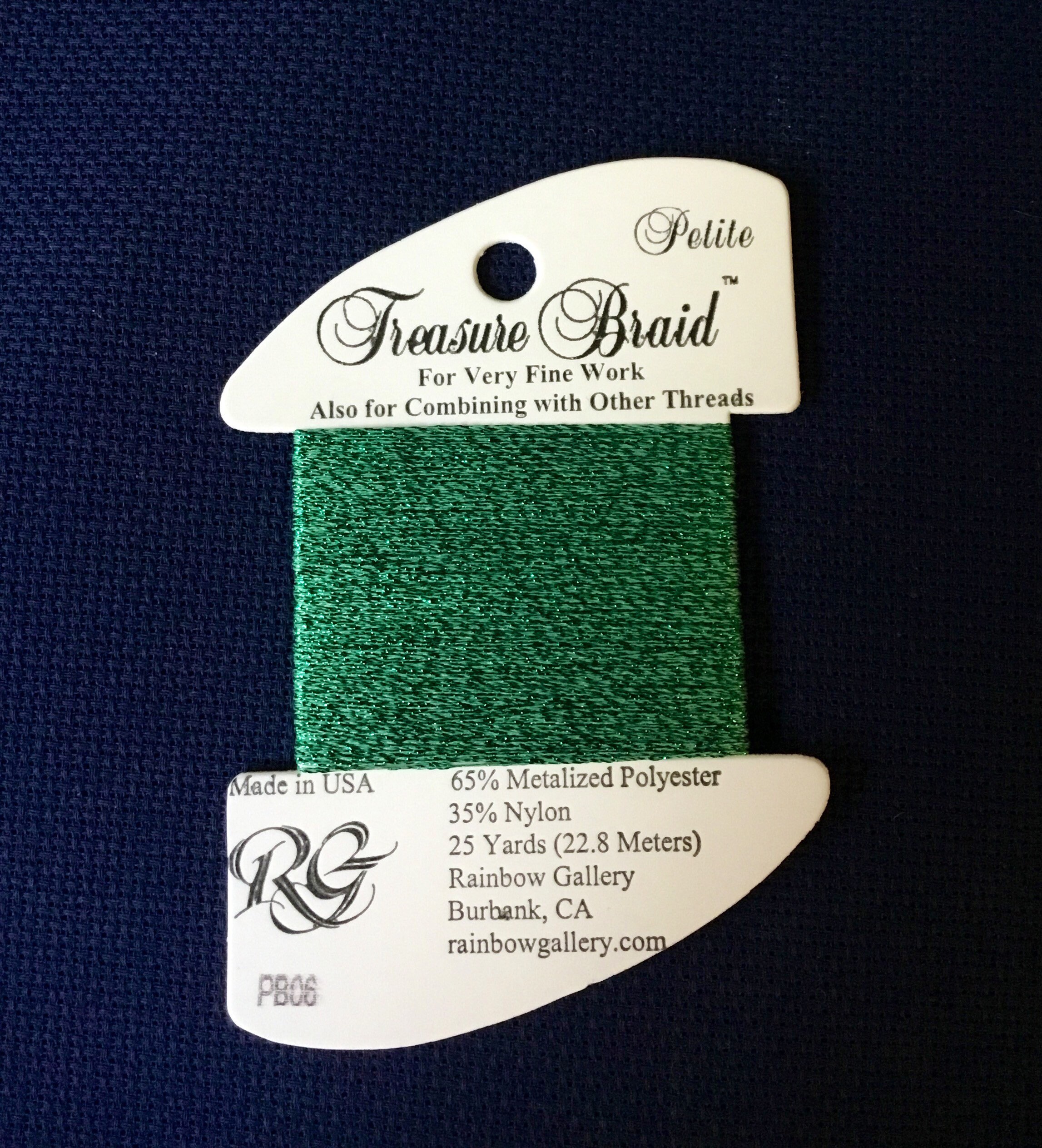 Thread & Floss Rainbow Gallery Petite Treasure Braid PB06 Christmas ...