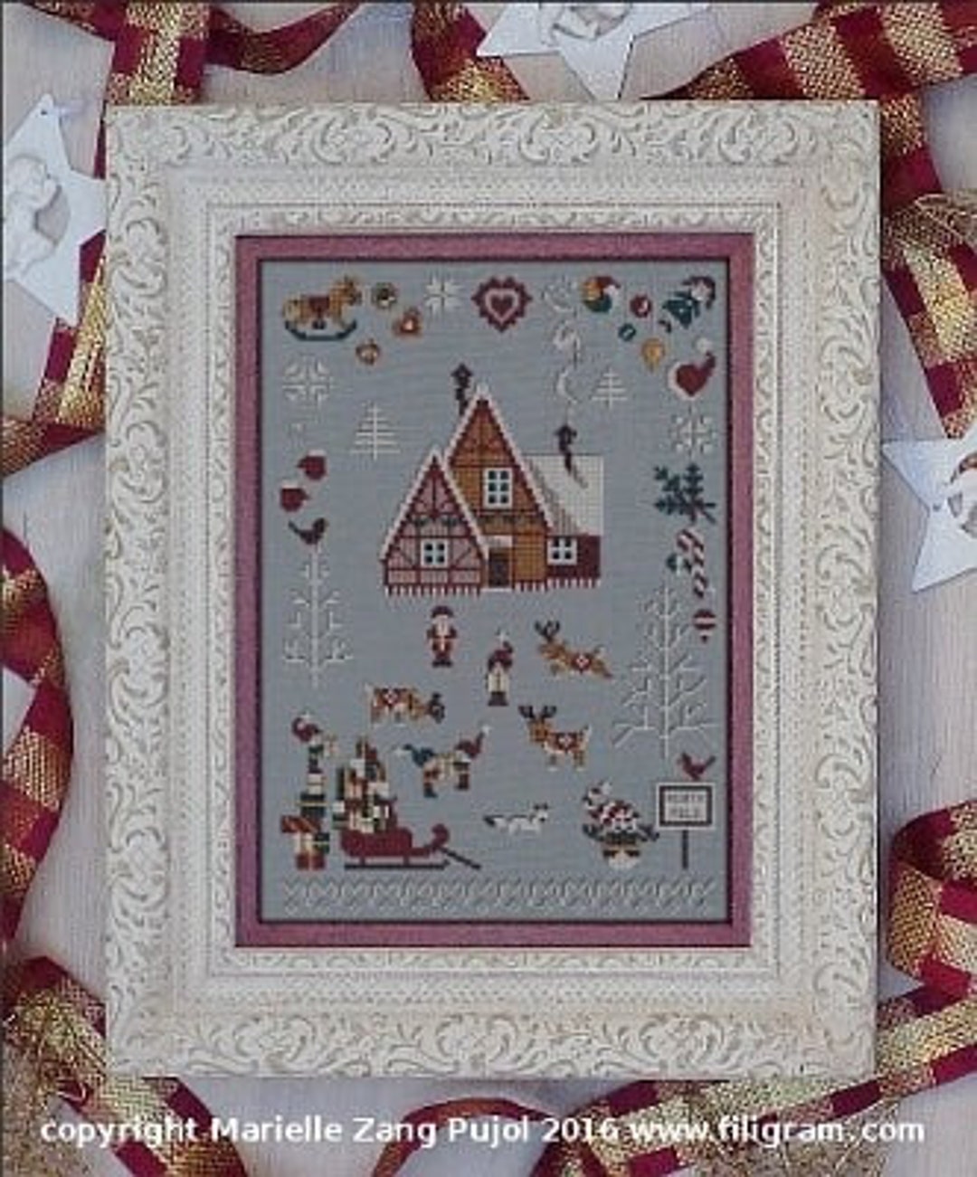 North Pole, December 24 Cross Stitch Pattern, Pattern by Filigram - Etsy