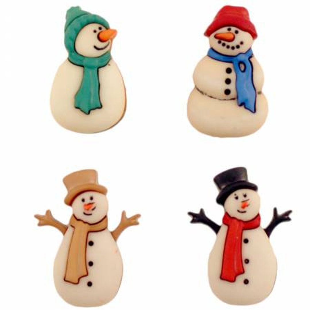 Old Fashion Snowmen Buttons by Buttons Galore - Etsy