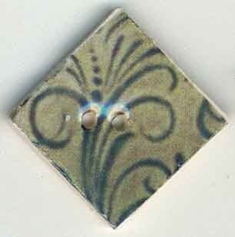 Spruce Flourish Diamond Jim Shore Ceramic Button by Mill Hill - Etsy