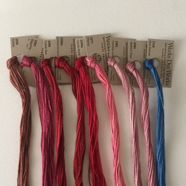 Weeks Embroidery Floss Reds - Etsy