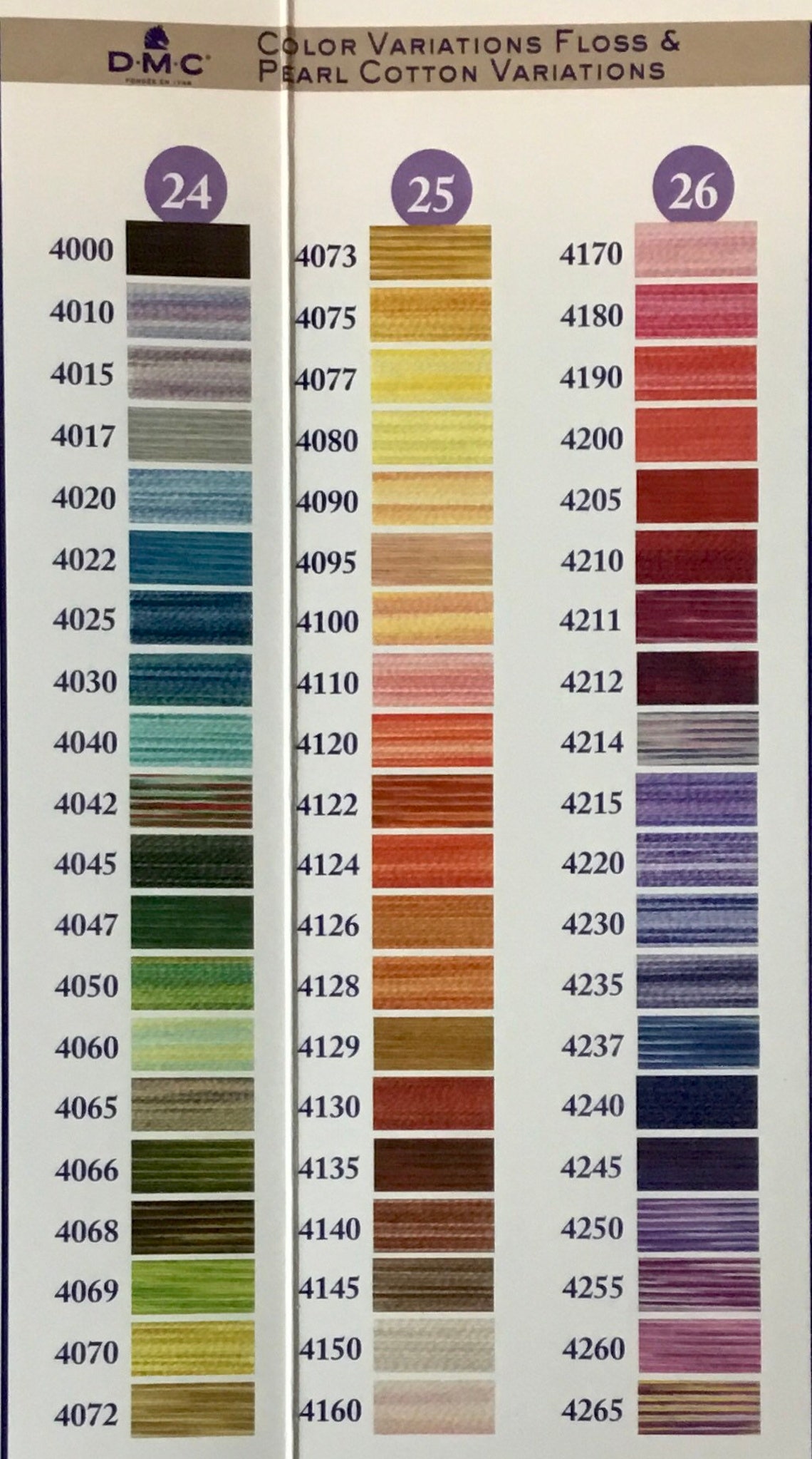 DMC Color Variations cotton embroidery floss | Etsy