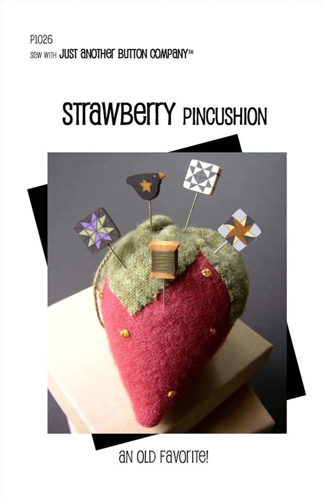 Strawberry Pincushion Pattern by Just Another Button Company - Etsy
