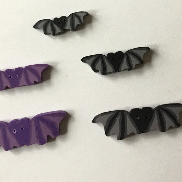 Bat Buttons - Etsy