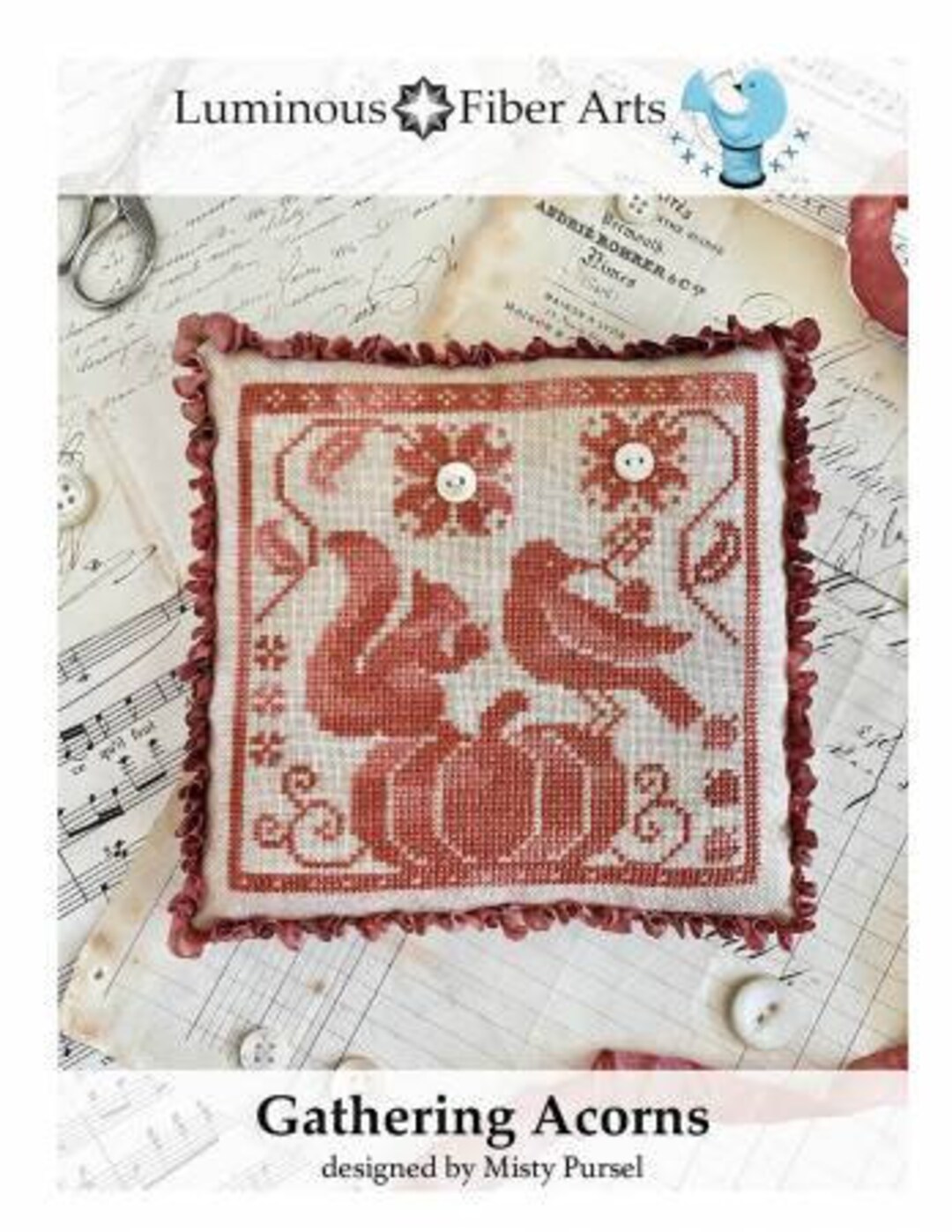 Gathering Acorns Cross Stitch Pattern by Misty Pursel for Luminous ...