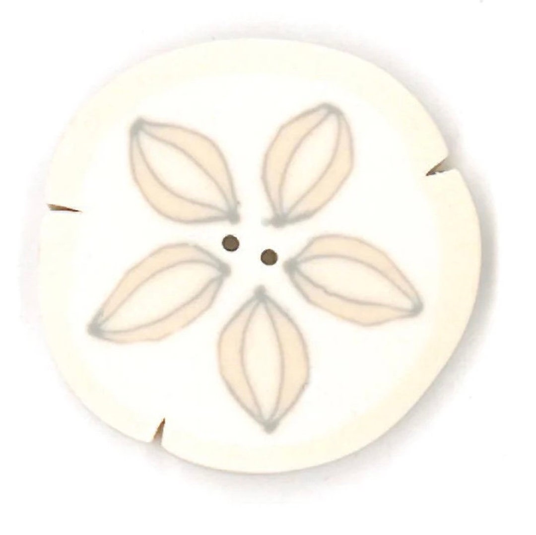 Sand Dollar Polymer Clay Button Embellishment Just Another Button ...