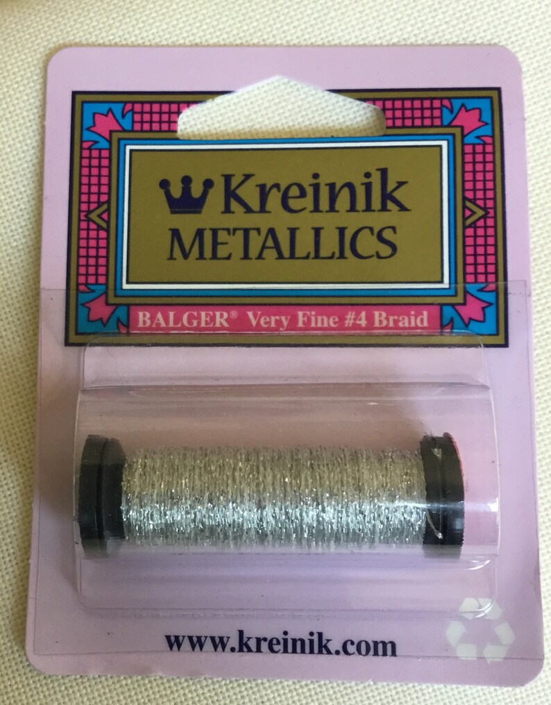 Kreinik Metallics Very Fine Braid 4 101 Platinum - Etsy UK