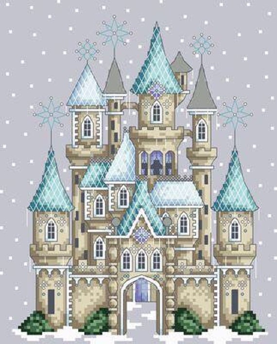 Ice Castles counted Cross Stitch Pattern Booklet Shannon - Etsy