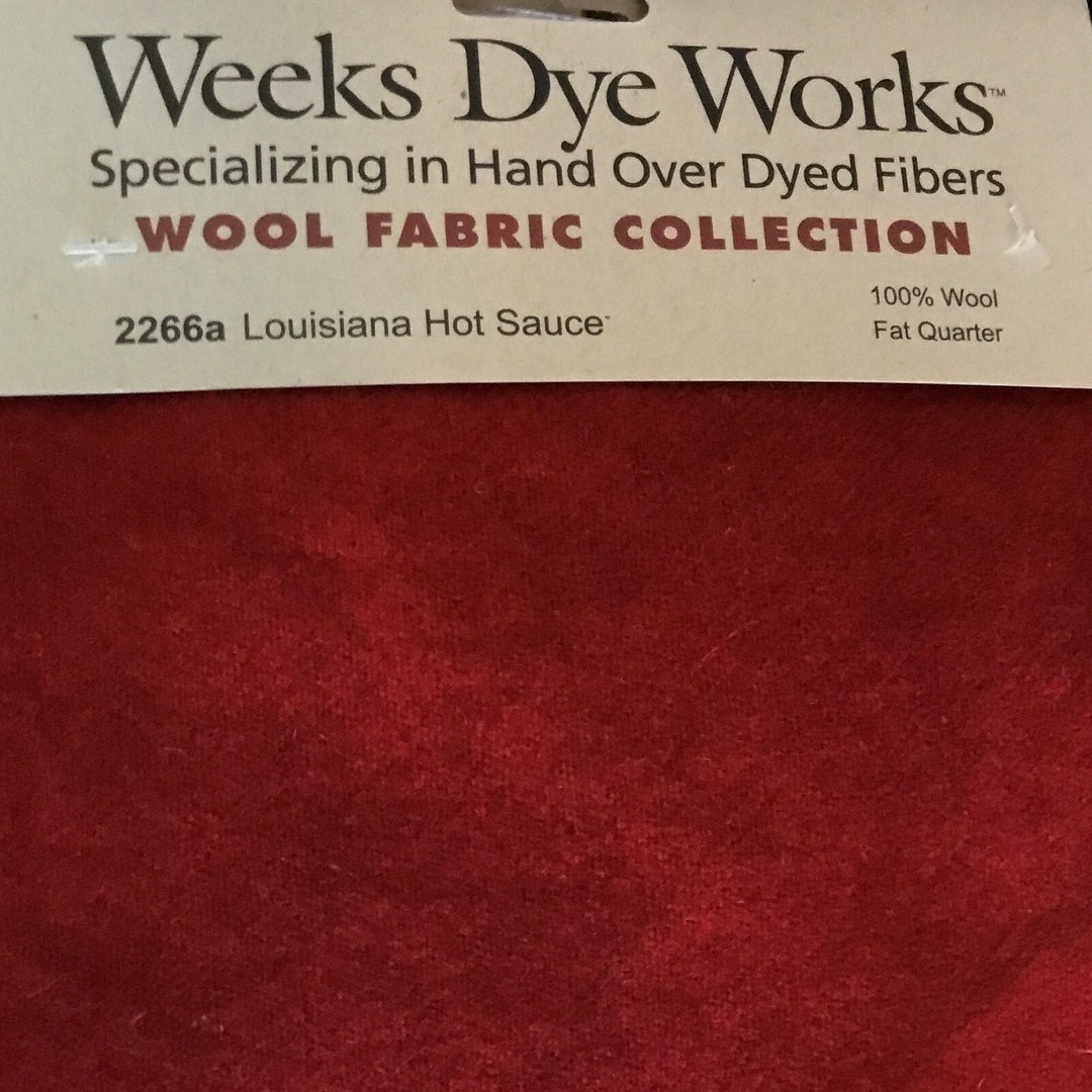 Louisiana Hot Sauce Felted Wool Felted Ready to Use Wool by Weeks Dye ...