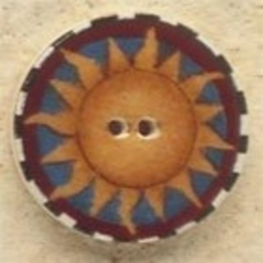 Sun Compass Button by Debbie Mumm, Mill Hill 43106 - Etsy