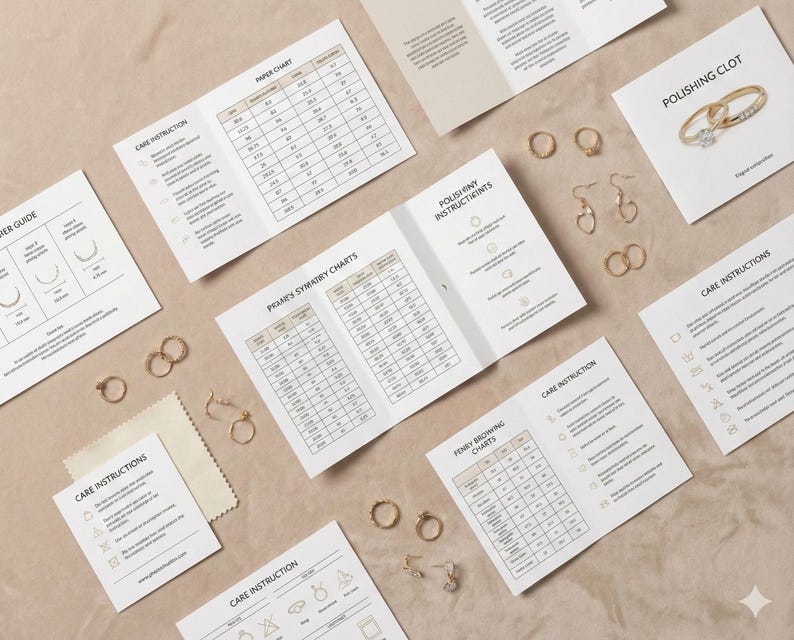 Printable Ring Size Chart & Jewelry Care Guide | International Ring ...