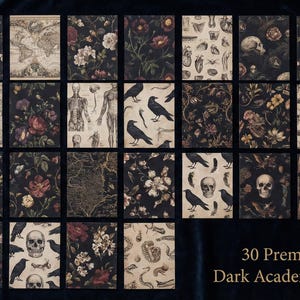 30 Dark Academia Wallpaper Bundle, Aesthetic Digital Paper Pack - Etsy