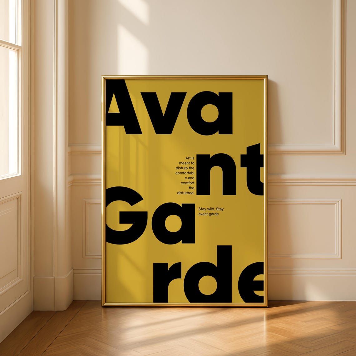 Avant-garde Poster: Modern Typography Print With Art Quote for Creative ...