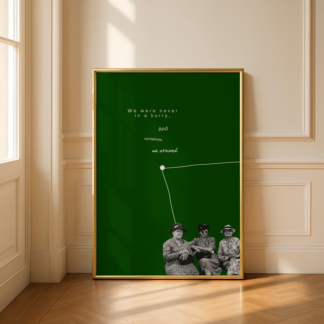 We Arrived – Poetic Collage Digital Art | Minimal Modern Poster ...