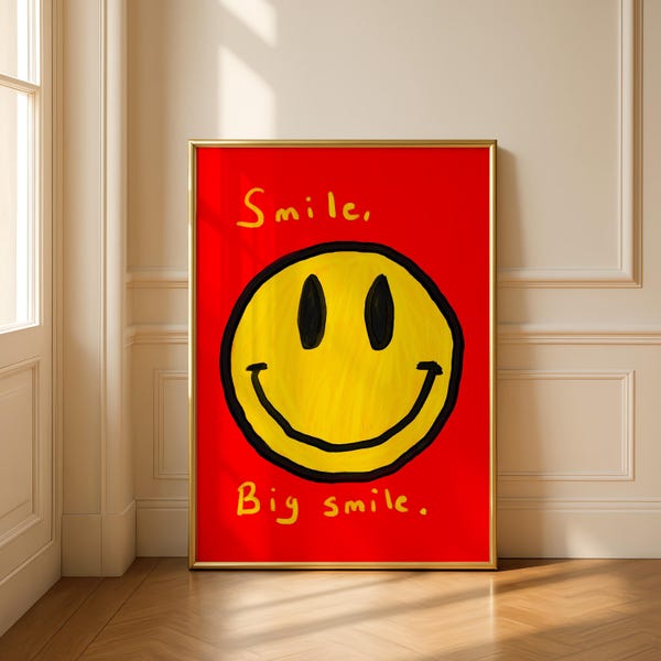 Smile Poster - Etsy