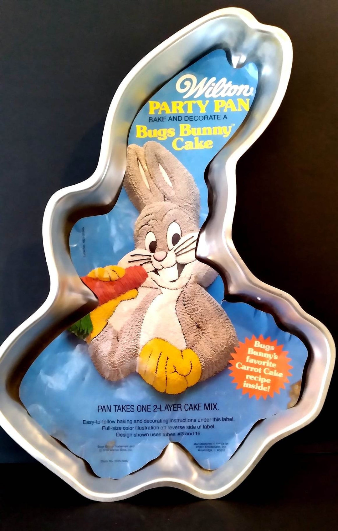 Vintage 1978 Wilton Metal Bugs Bunny Cake Pan - Etsy