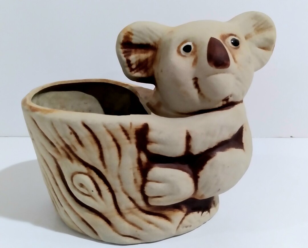 Vintage Collectible Koala Animal Ceramic Planter Pen Pencil Holder - Etsy