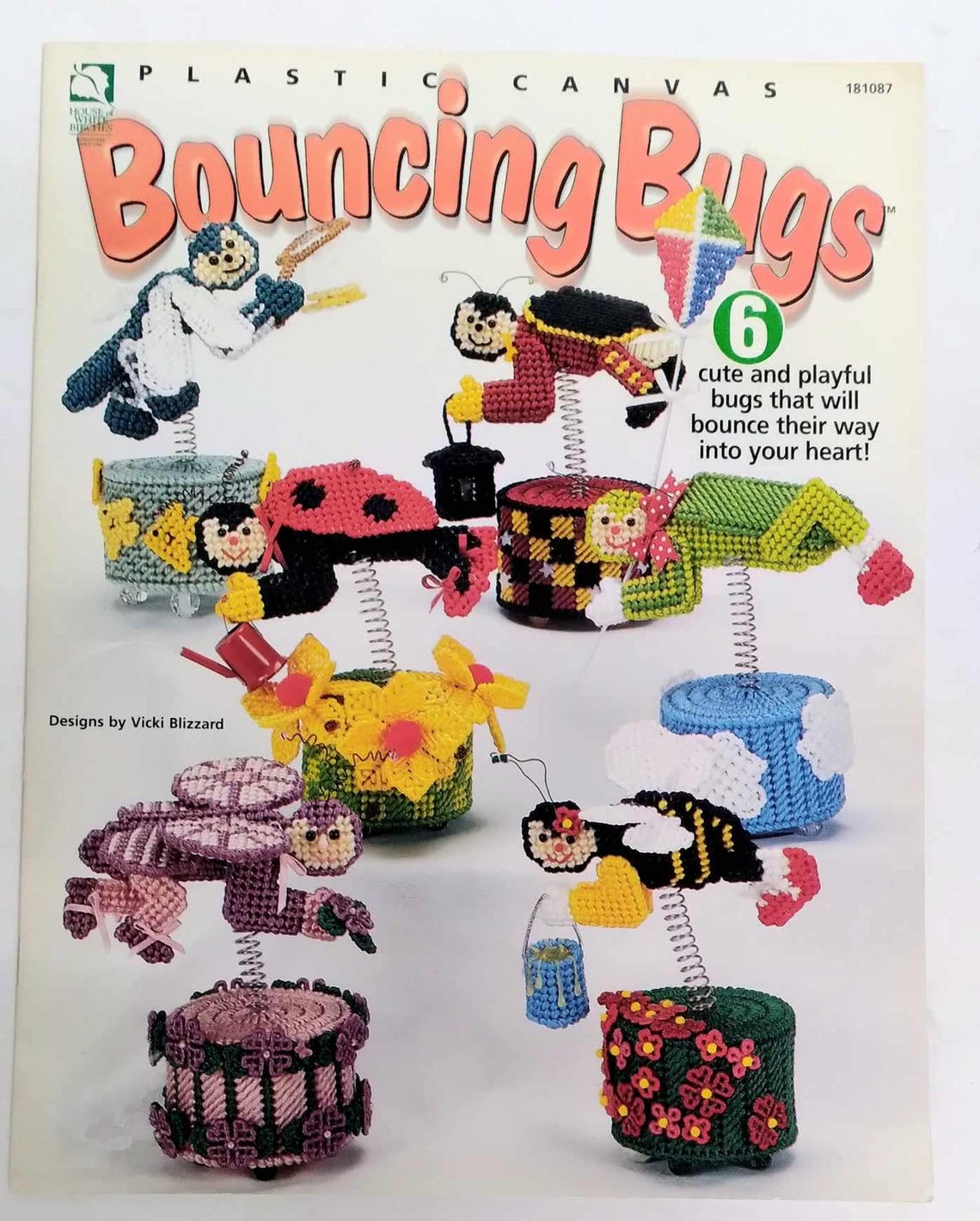 Vintage Plastic Canvas Bouncing Bugs Fun Pattern Book - Etsy