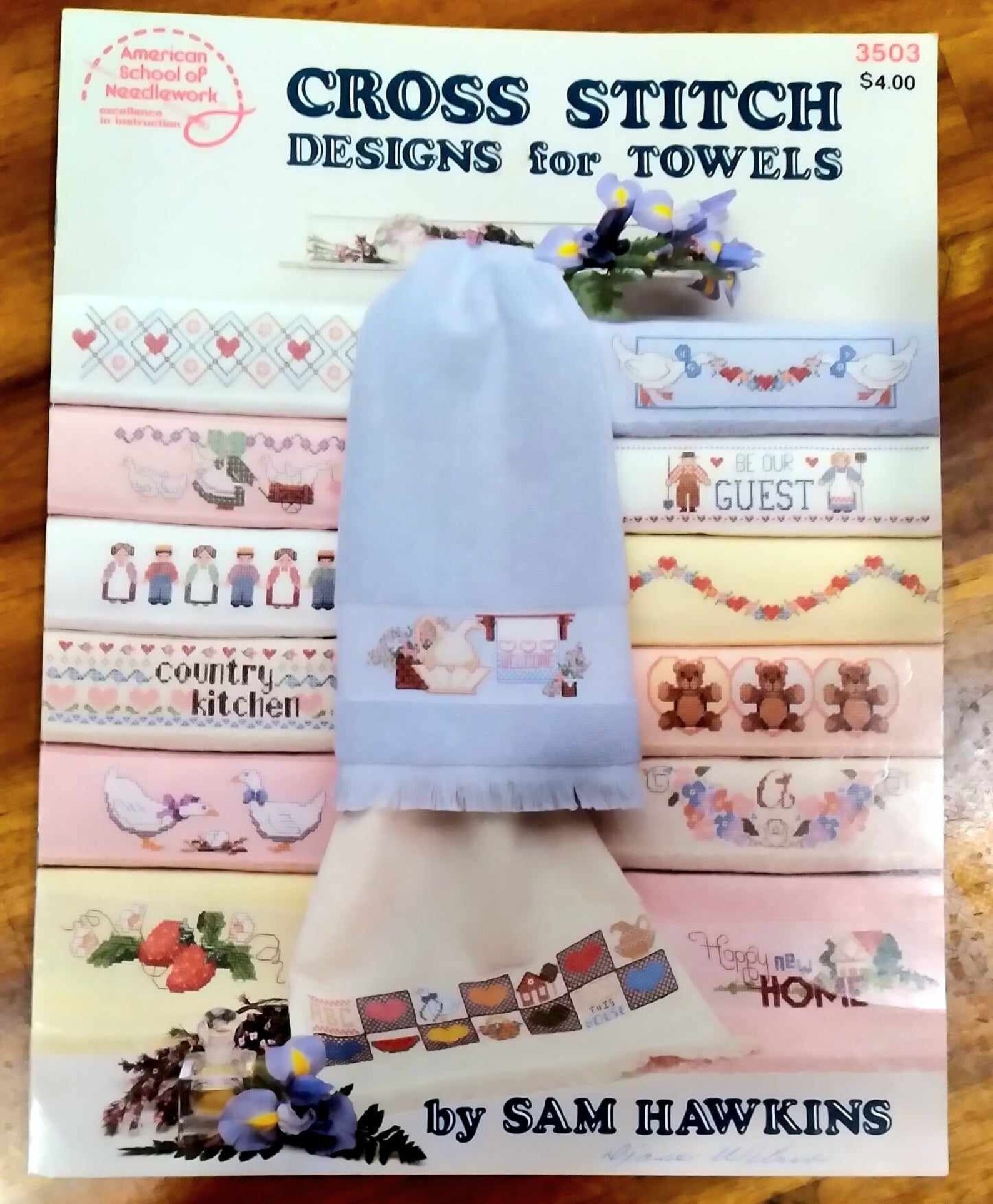 Vintage Cross Stitch Pattern Book Designs for Towels - Etsy