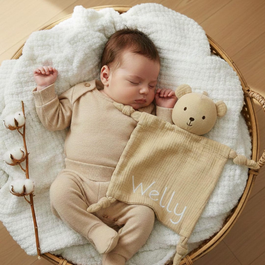 Baby Sleep Aid Lovey, Personalized Soothing Security Blanket, Custom ...