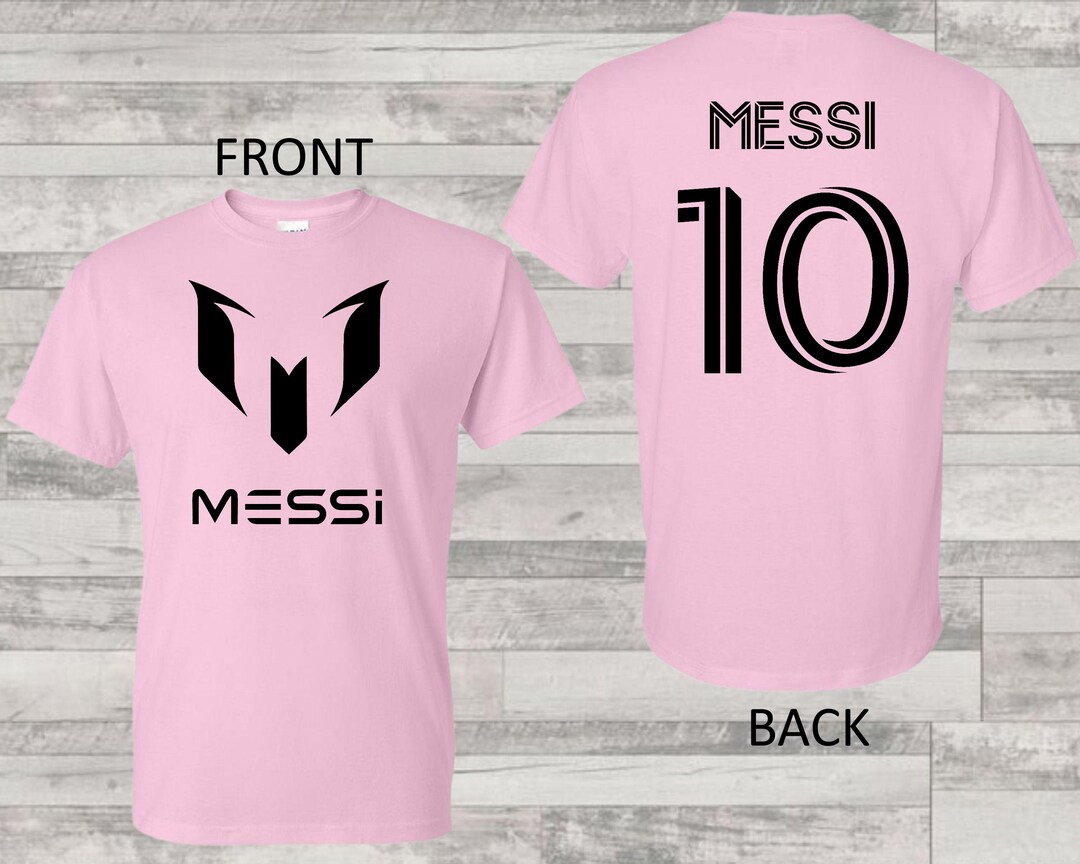 Messi Soccer T-shirt, Kids Messi Soccer Shirt, Messi Tee for Kids, Pink ...