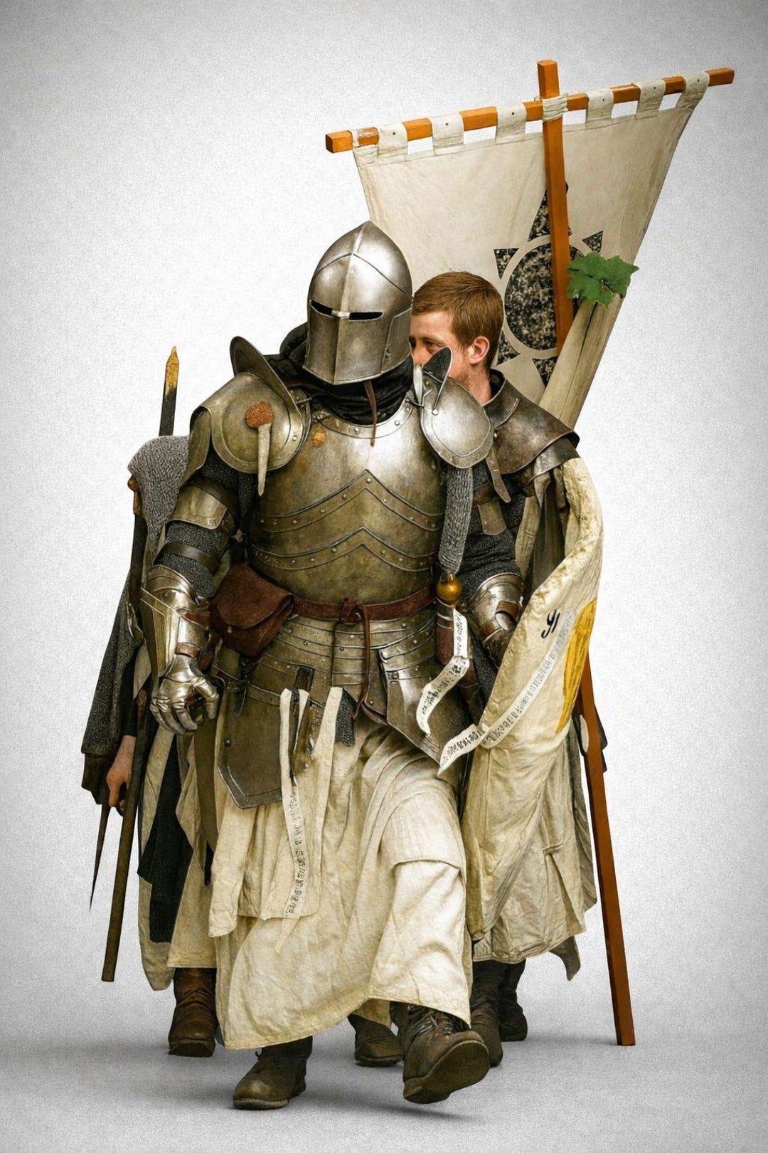 Medieval Knight Armor Costume | LARP Crusader Outfit | Renaissance Fair ...