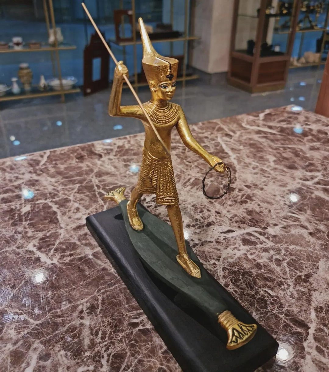 King Tutankhamun Harpooner Statue - Museum Certified Reproduction - Etsy