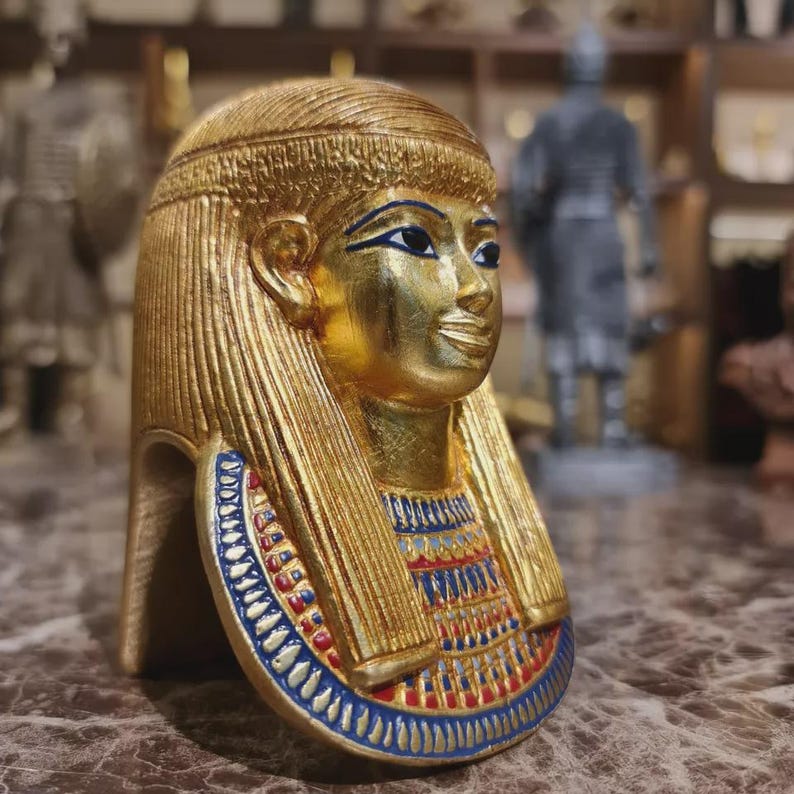 Funerary Mask of Thuya - Noblewoman of the 18th Dynasty, Egyptian Mummy ...