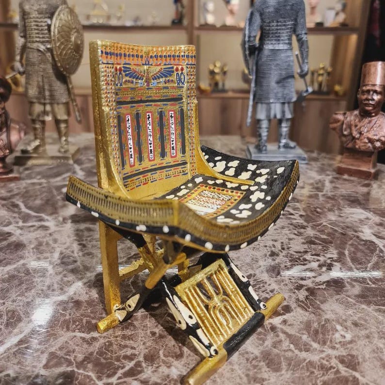 King Tut's Golden Throne - Certified Museum Reproduction Chair ...