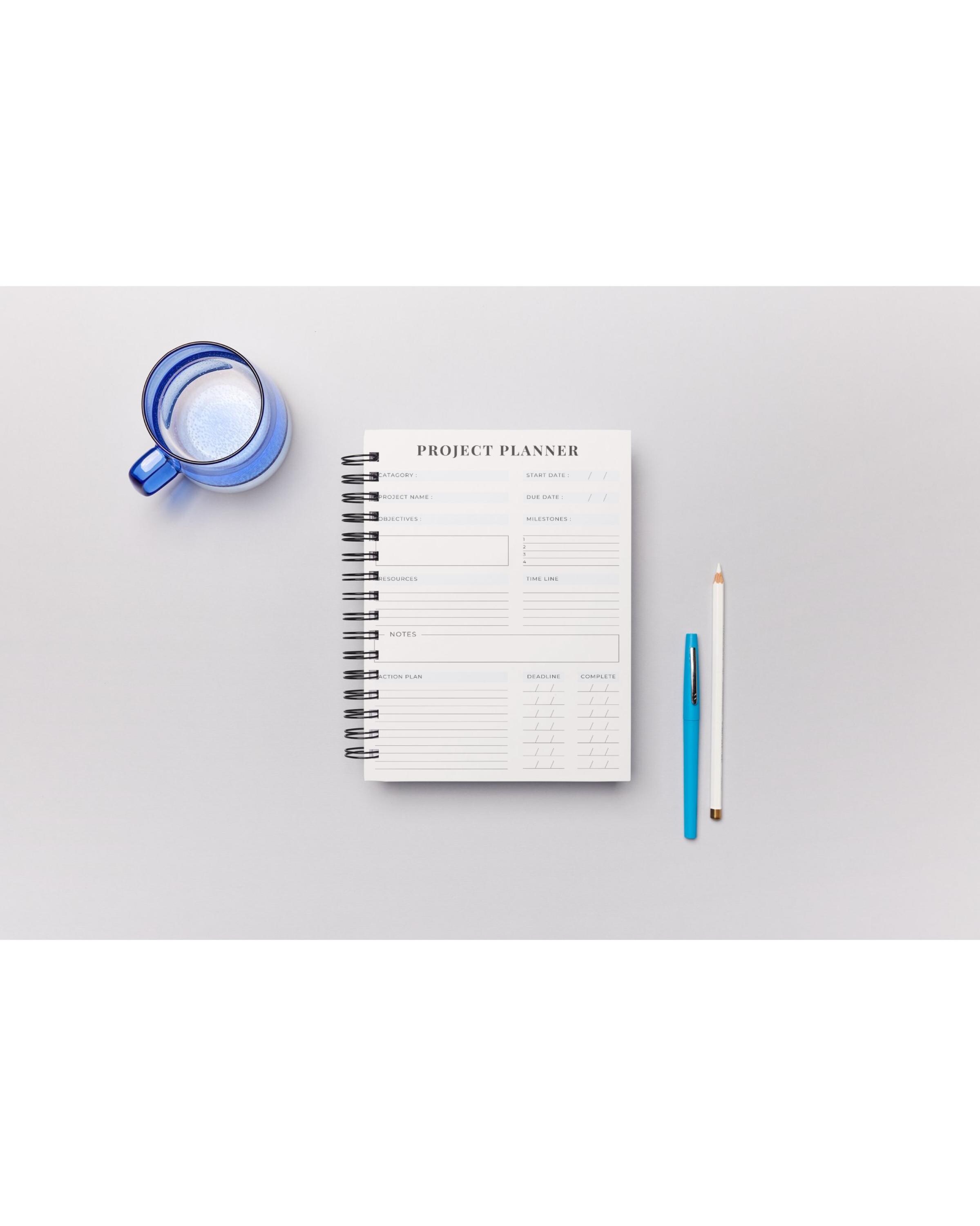 Minimalist Project Planner Printable | Task Organizer (digital Download ...