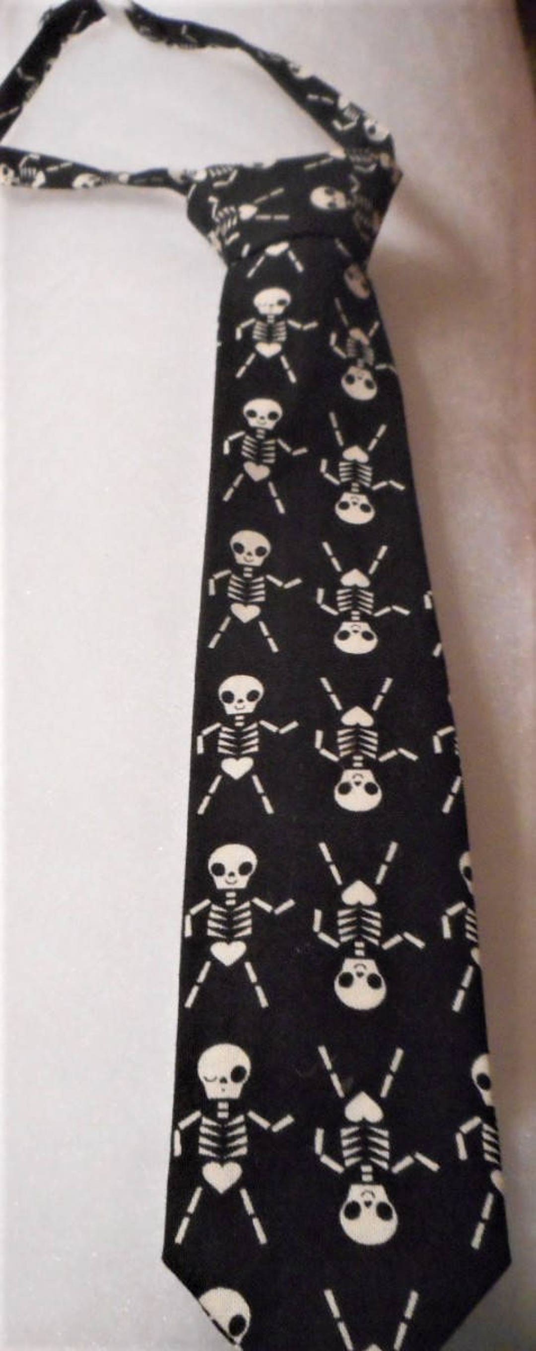 Skeleton Neck Tie for Boys - Etsy