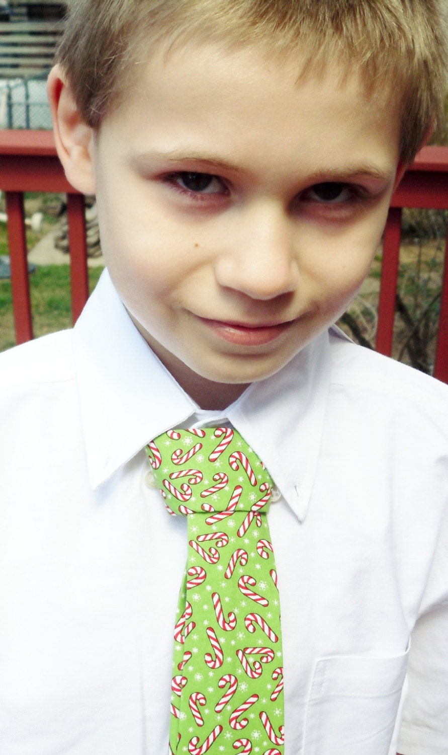 Candy Cane Neck Tie for Boys - Etsy