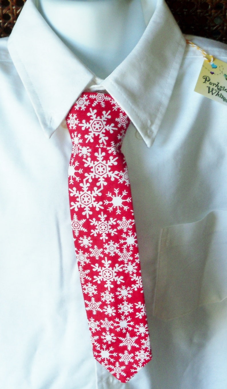 Snowflake Neck Tie for Boys and Toddlers - Etsy