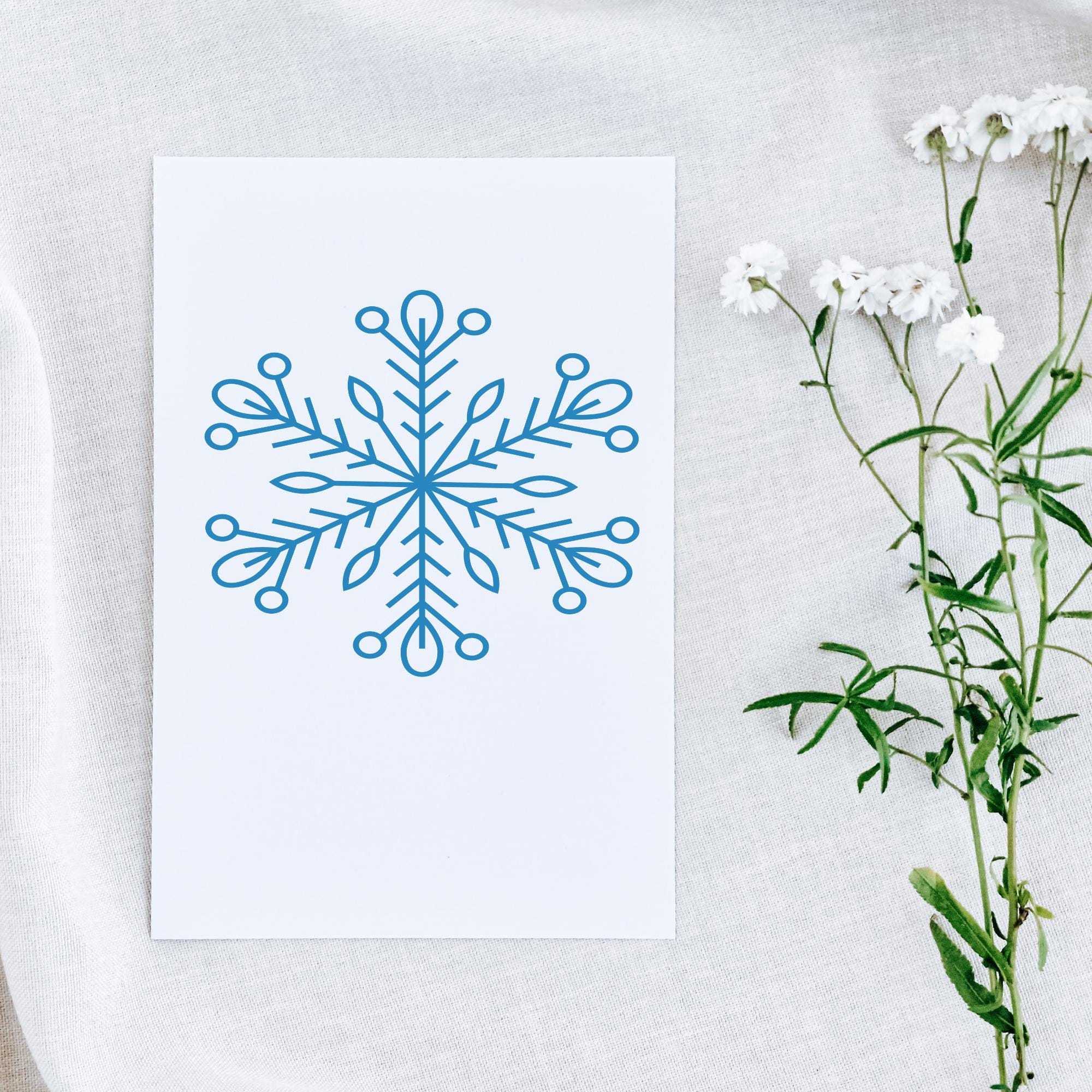 Snowflake SVG Bundle, Winter Snowflake Cut Files for Cricut Silhouette ...