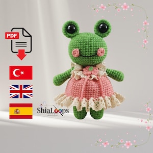 Froggy Amigurumi Toy Frog PDF - Crochet Pattern - Etsy