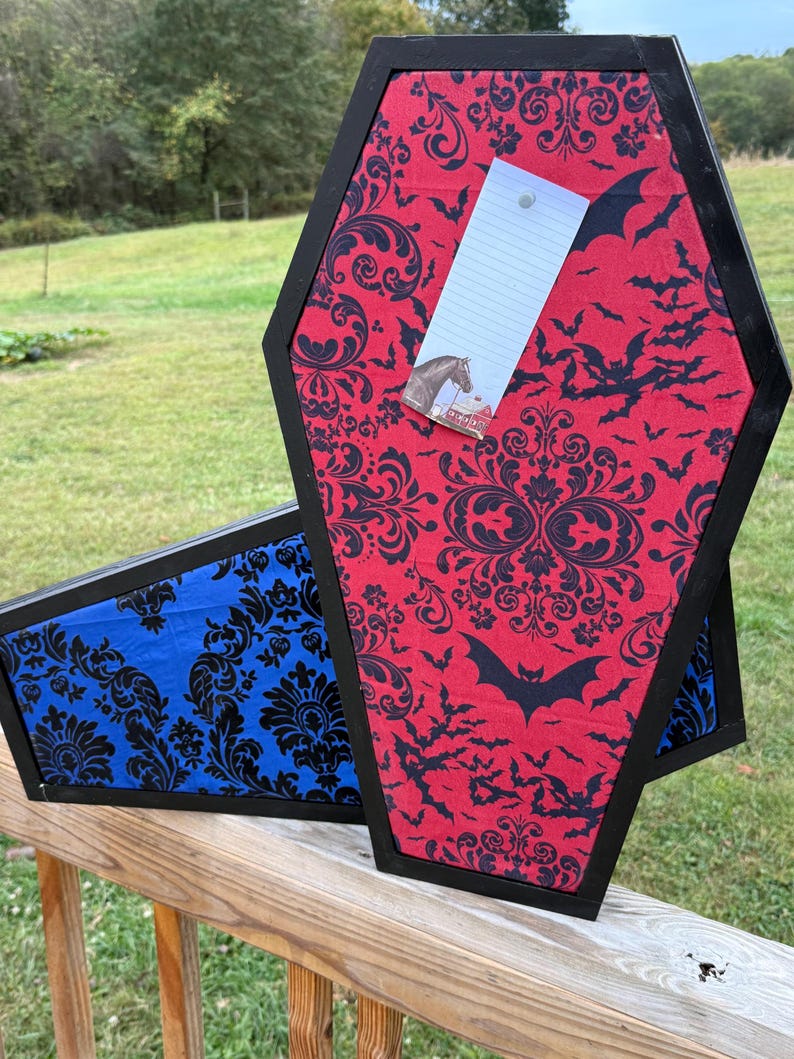 24 Inch Coffin Corkboard - Etsy