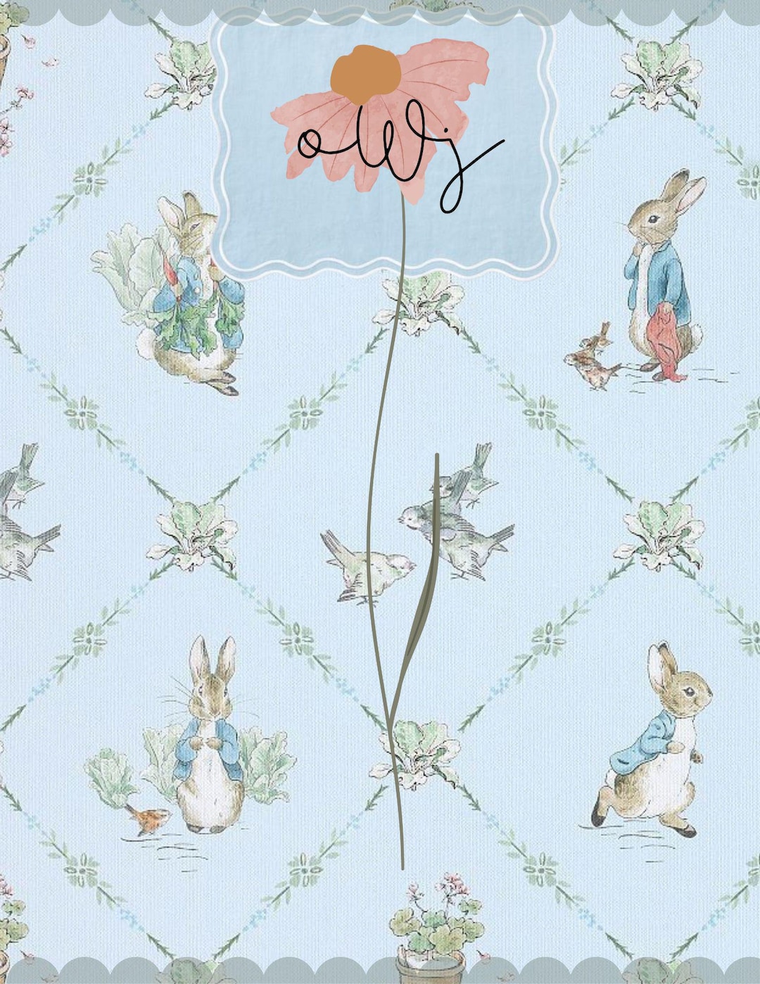 Peter Rabbit Template, No Frames - Etsy