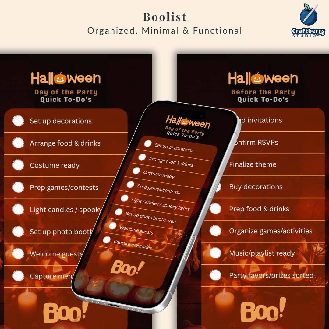 The Boo List | Halloween Mobile Checklist for Costumes, Decor & Party ...