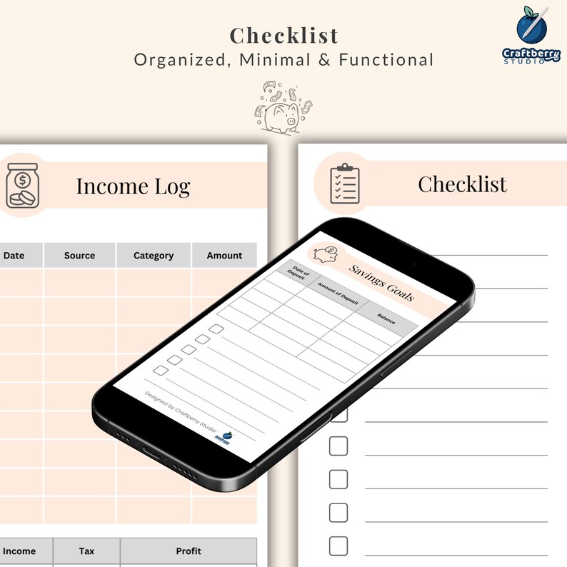 Budget and Expense Tracker — Digital Planner for Tablet and Mobile ...