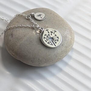 Sterling Silver Dandelion Make A Wish Necklace - Etsy