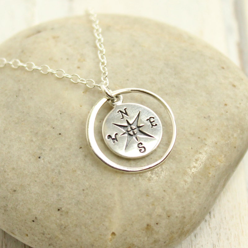 Compass Necklace - Etsy