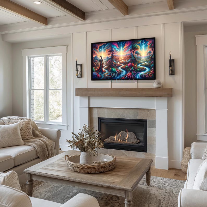 Psychedelic Spiritual Portal Art, Stunning Colorful Art for Frame TV ...