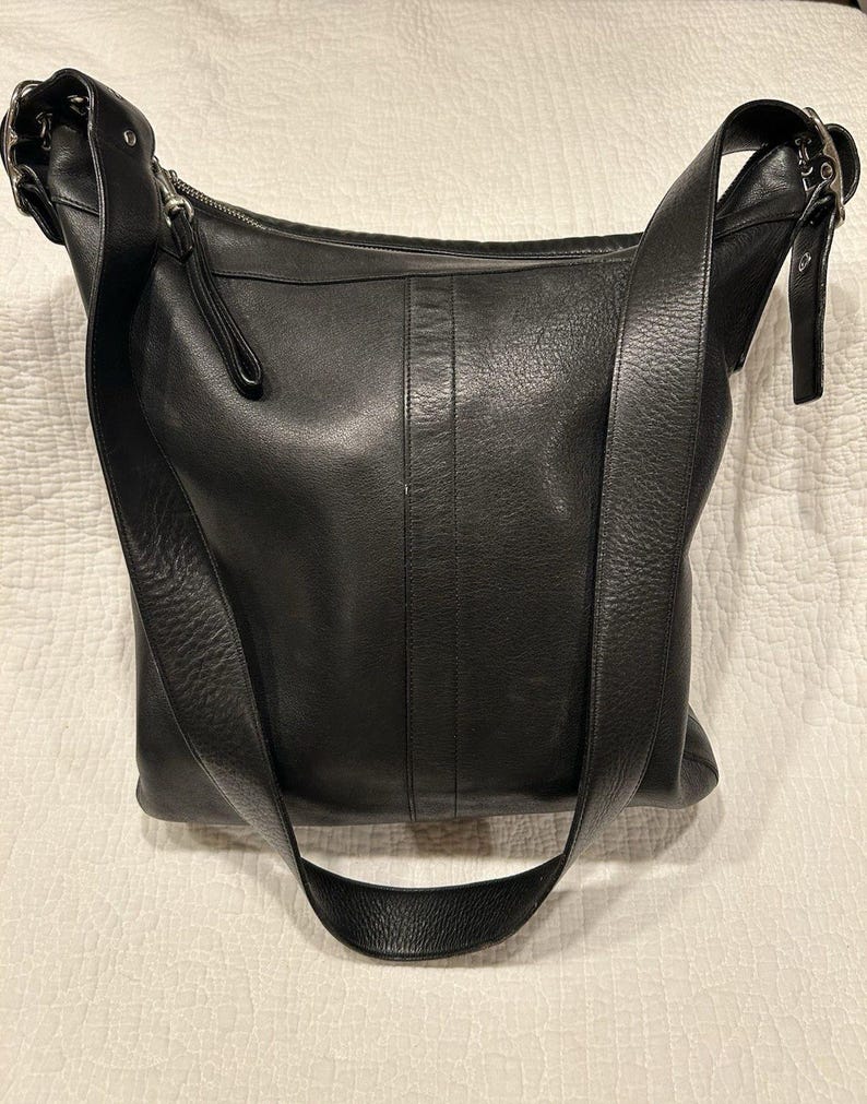 Vintage!! Coach Legacy Line Black Leather Hobo Duffel Bag - Etsy