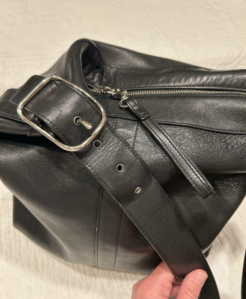Vintage!! Coach Legacy Line Black Leather Hobo Duffel Bag - Etsy