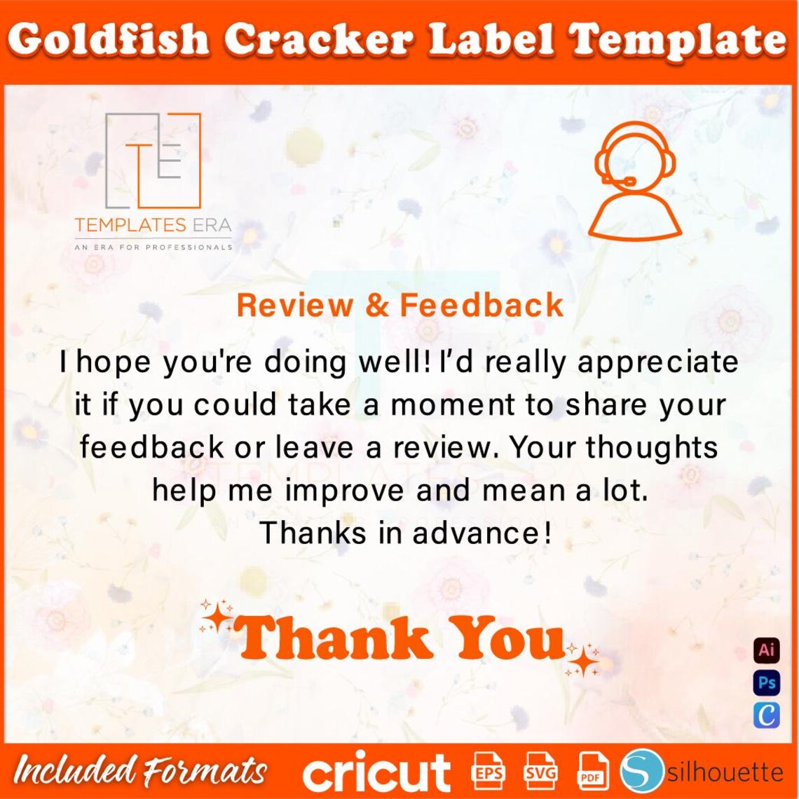Goldfish Cracker Wrapper Template, Snack Label, Party Favor (digital ...