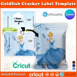 Goldfish Cracker Wrapper Template, Snack Label, Party Favor (digital ...